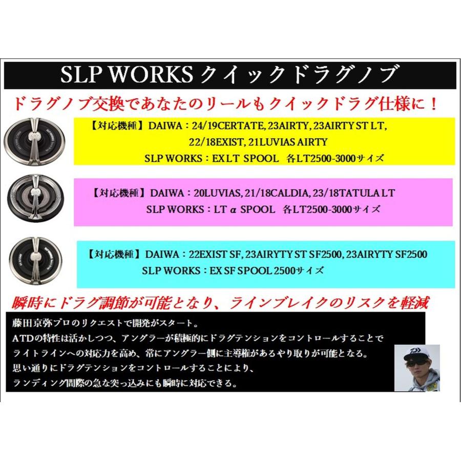 ダイワslpワークス(Daiwa Slp Works) LT TYPE-α クイックドラグノブ : ホットミーティア - 通販 - Yahoo!ショッピング