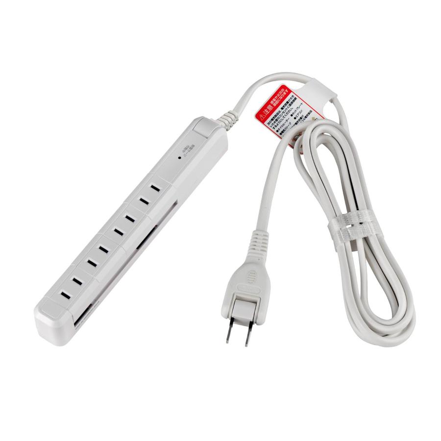 エルパ(ELPA) 耐雷スリム回転タップ 電源タップ 延長コード 2m 4個口 WBS-SL402SB(W) : ホットミーティア - 通販 - Yahoo!ショッピング