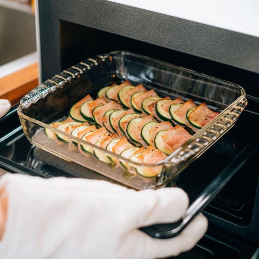 HARIO(ハリオ) 耐熱ガラス製 スクエア皿 1300mL BUONO kitchen グラタン皿 日本製 クリア HKOZ-130-BK : ホットミーティア - 通販 - Yahoo ...