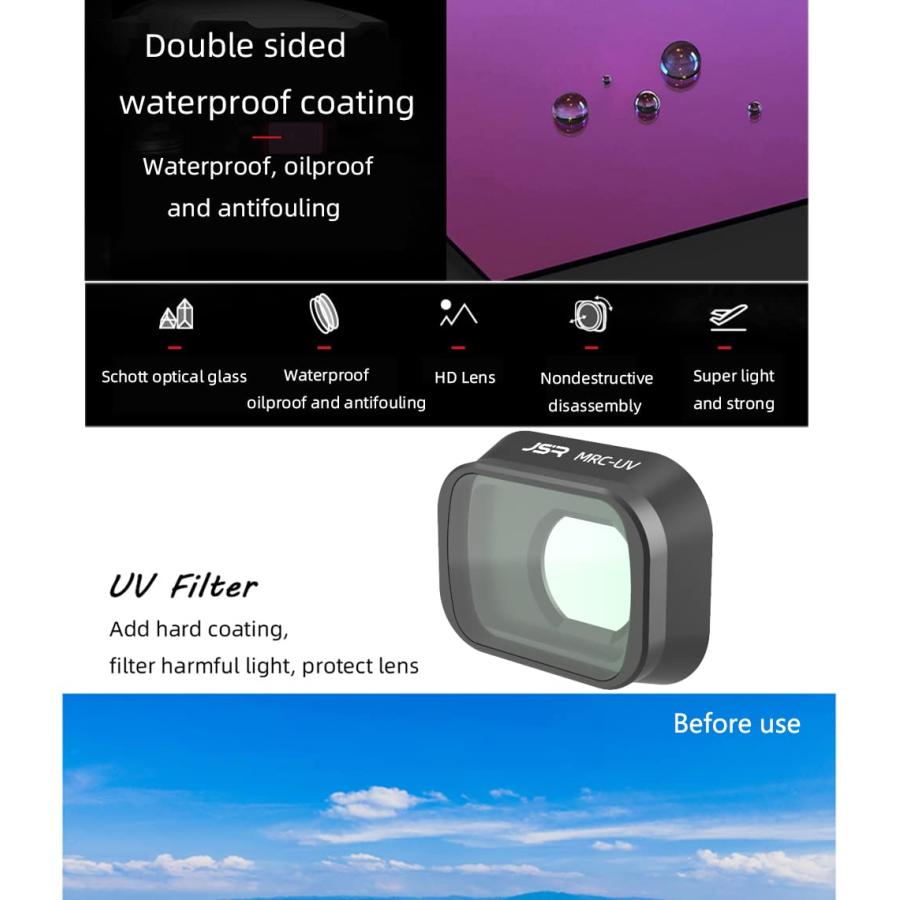 Fenmic DJI Mini 3 Pro 用 レンズ フィルター (CPL+ND8+ND16) : ホットミーティア - 通販 - Yahoo!ショッピング