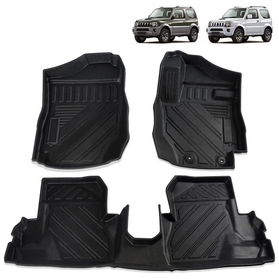 YESHMA 【改善品】フロアマット 新型ジムニー JB64型 JB74型 【AT車】 ラバーマット 3D 防水マット TPE材質 右ハンドル専用 消 : ホットミーティア - 通販 ...
