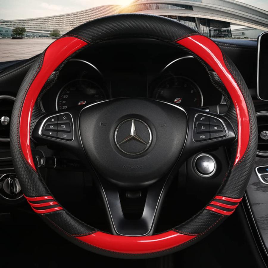 TATACLEA ハンドルカバー 軽自動車 普通車 多車種適応 車内装 O型 38cm 通気性よし 滑り止め 汗?策 四季汎用 おしゃれ 握り心地よい : s-b0bc8w4gfw ...