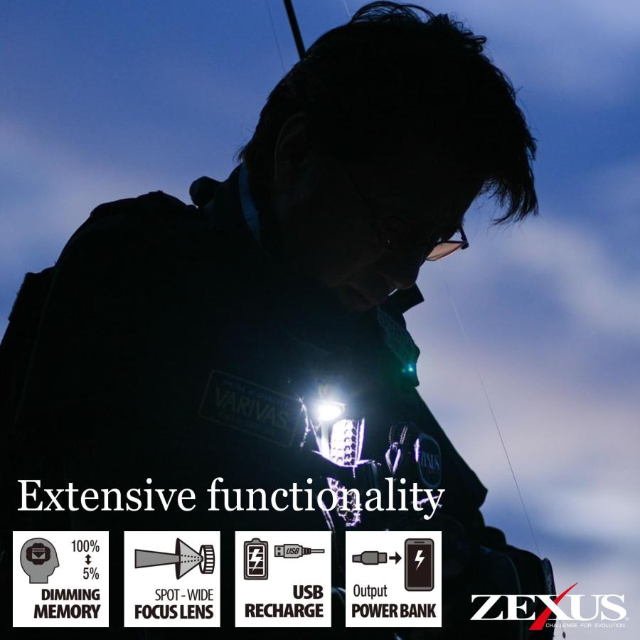 ZEXUS(ゼクサス) LED ヘッドライト ZX-R740 充電式 [最大1300ルーメン メインLED点灯時間：最大46時間 白/赤色] : ホットミーティア - 通販 - Yahoo ...