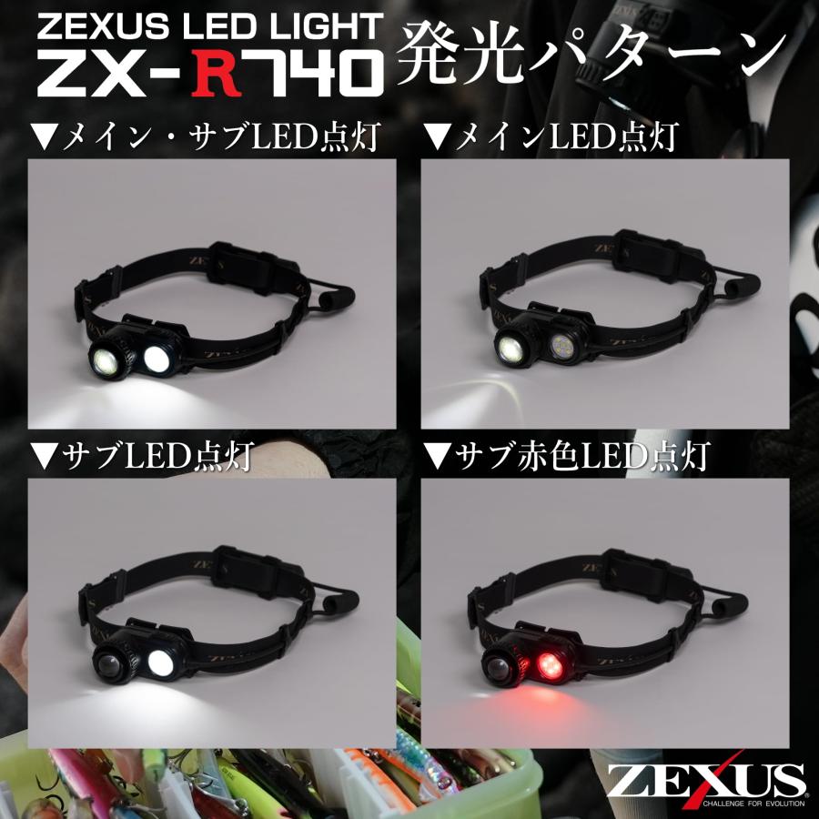 ZEXUS(ゼクサス) LED ヘッドライト ZX-R740 充電式 [最大1300ルーメン メインLED点灯時間：最大46時間 白/赤色] : ホットミーティア - 通販 - Yahoo ...