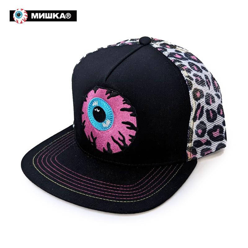 MISHKA ミシカ PINK LEOPARD KEEP WATCH TRUCKER CAP スナップバックキャップ BLACK 正規品 ...