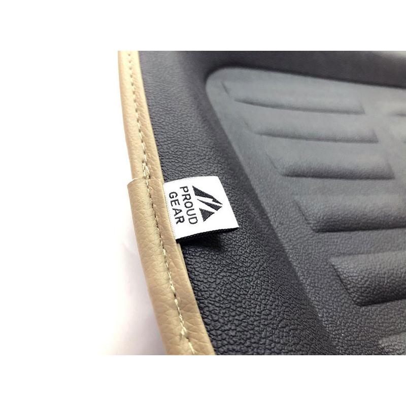 フロアマット 革調 サンドカーキ 後席用 レザー調バケットマット Sサイズ 約455×485mm プラウドギア PGR-132 : ホットロードオートパーツYS - 通販 - Yahoo!ショッピング