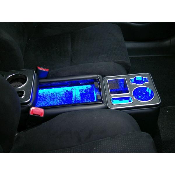 BRAITH ブルーLED付き ウォークスルーセンター コンソールボックス 収納 ブレイス BT-022 : ホットロードパーツ - 通販 - Yahoo!ショッピング
