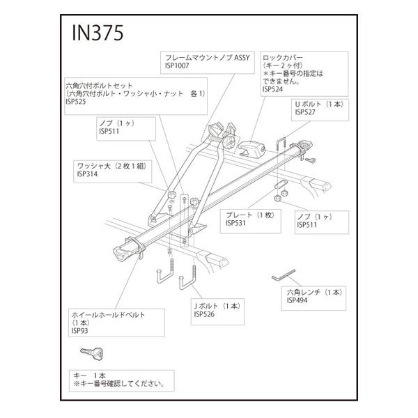 INNO Uボルト サイクルキャリア IN375/376/379/380用 補修パーツ 補修部品 ISP527 : タイヤ専門店ホットロード - 通販 - Yahoo!ショッピング