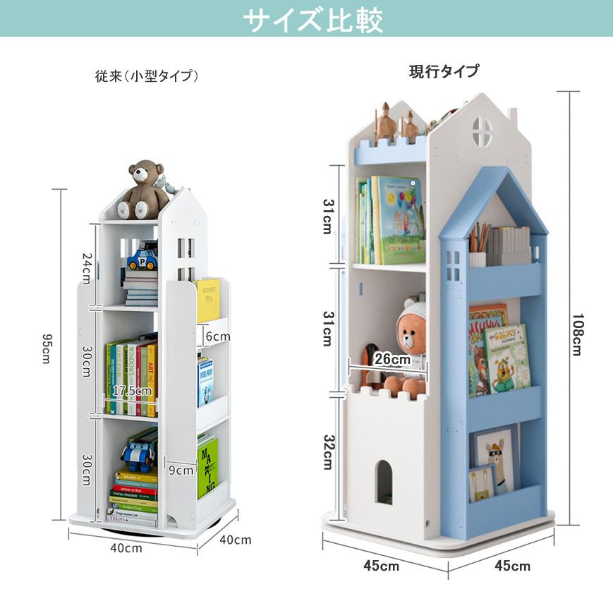 子供 回転本棚 回転式 大容量 おしゃれ コミックラック 棚 収納 回転 漫画 北欧 コミック ラック 子供部屋 : アヴィオス - 通販 - Yahoo!ショッピング