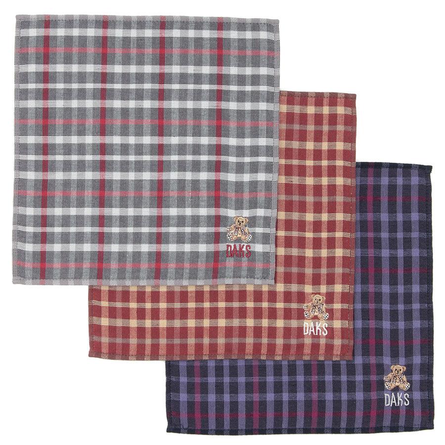 DAKS DAKS（ダックス）紳士タオルハンカチ｜上品ハウスチェックが魅力の英国ブランド : メンズファッション堀田勉強堂 - 通販 - Yahoo!ショッピング