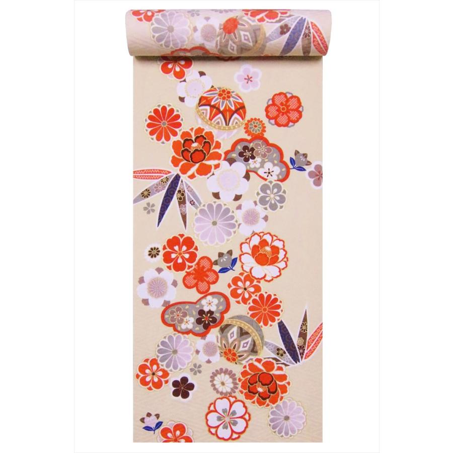 洗える着物反物 a-154 牡丹・マリ柄・地 : a-154 : ゆかた反物の堀田 - 通販 - Yahoo!ショッピング