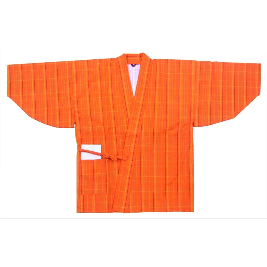 和装コート hc-16 オレンジ地・格子柄・ウール : ゆかた反物の堀田 - 通販 - Yahoo!ショッピング