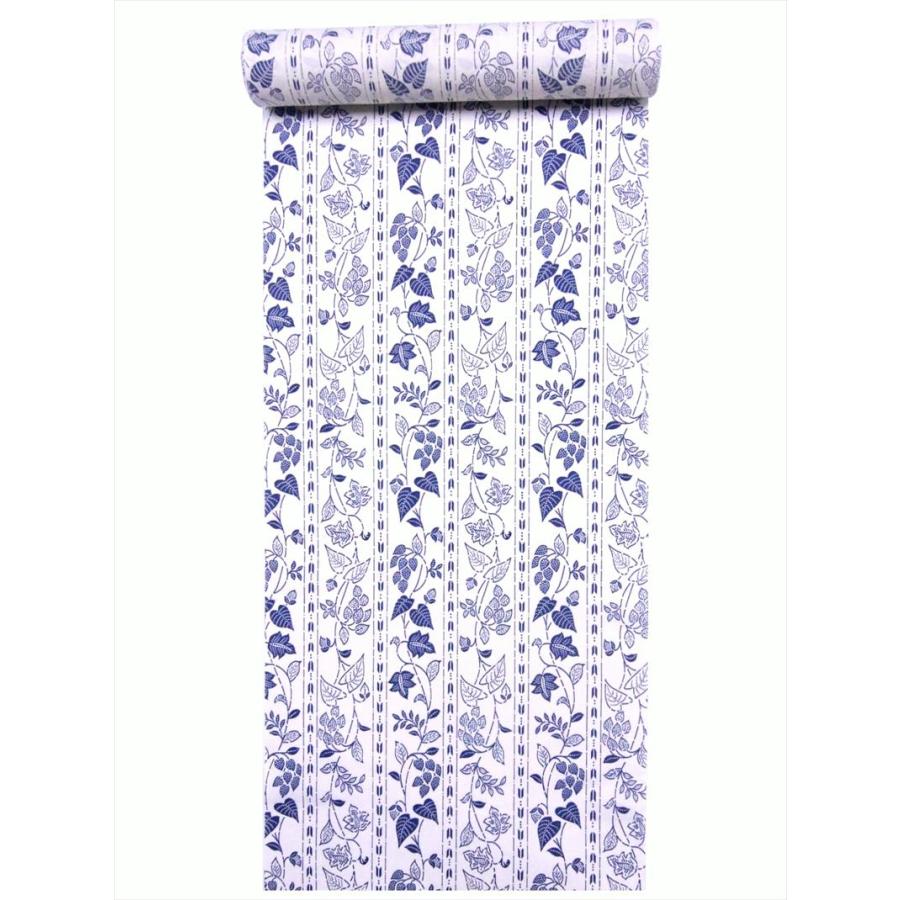 浴衣 反物 耳有り 白地・シマ・葉柄・y-336 : y-336 : ゆかた反物の堀田 - 通販 - Yahoo!ショッピング