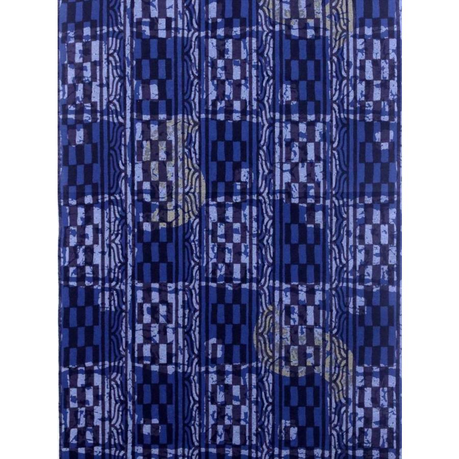 男物 浴衣 反物 No.514 紺地・変則市松柄 :y-514:ゆかた反物の堀田 - 通販 - Yahoo!ショッピング