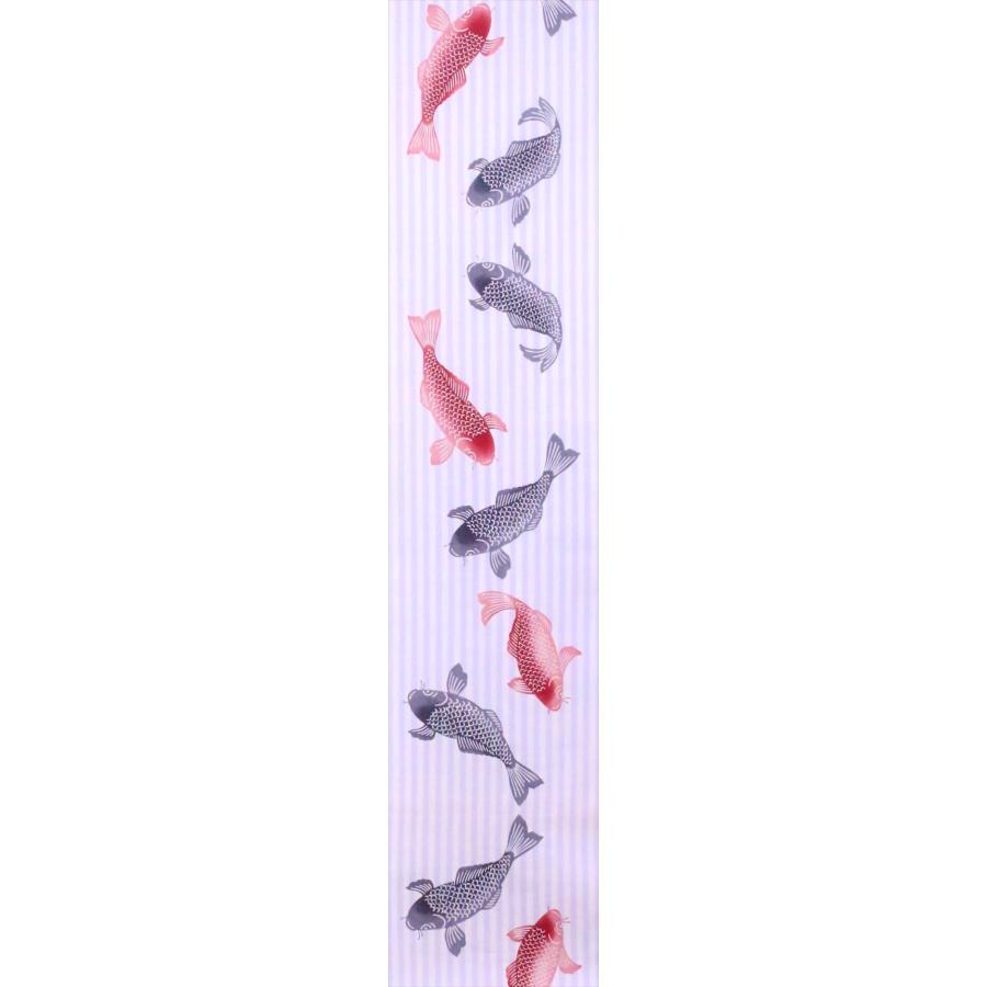 メンズ 浴衣 反物 No.545 うす紫地・コイ・シマ柄 : ゆかた反物の堀田 - 通販 - Yahoo!ショッピング