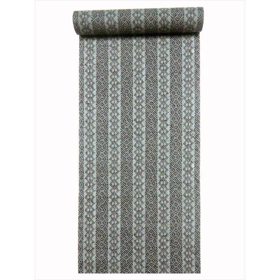 男物 浴衣 反物 No.561 グレー地・シマ・菱つなぎ柄 : ゆかた反物の堀田 - 通販 - Yahoo!ショッピング