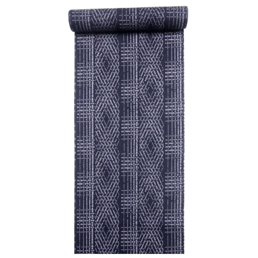 男物 浴衣 反物 No.588 墨色地・網目格子柄 : ゆかた反物の堀田 - 通販 - Yahoo!ショッピング