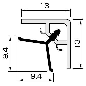 フクビ化学工業 アルパレージ用部材 入隅(セパレート) 規格：2450mm 1ケース1本入り AES2__ : PHショップYahoo!店 - 通販 - Yahoo!ショッピング