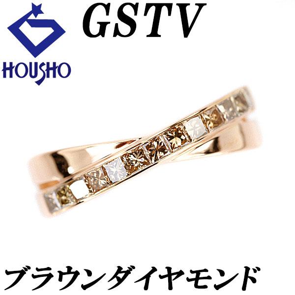 GSTV ブラウンダイヤモンド K18PG ダブル 重ね付け風 クロス プリンセスカット 送料無料 美品 中古 SH119058 : 宝正 ヤフー店 - 通販 - Yahoo!ショッピング