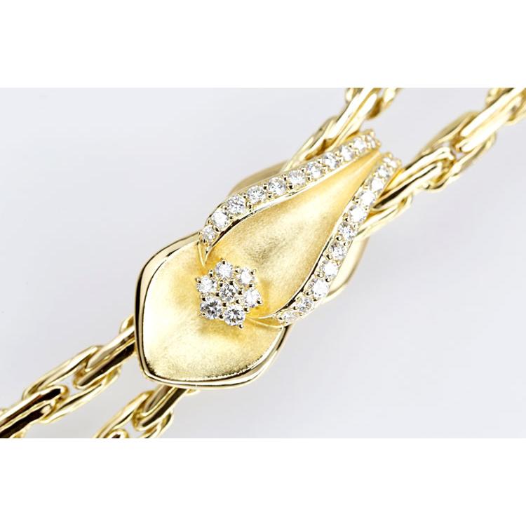 ジュネ ダイヤモンド ロング ネックレス 0.61ct K18YG ループタイ 梨地 ツヤ消し マット 美品 中古 SH119808 : 宝正 ヤフー店 - 通販 - Yahoo!ショッピング