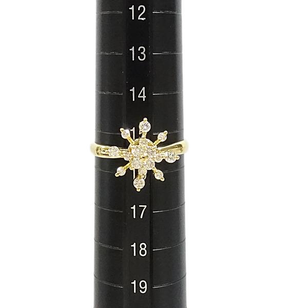 ウォルサム ダイヤモンド リング K18イエローゴールド WALTHAM スイング 回転 送料無料 中古 宝正 124356 : 124356 ...