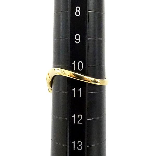 タサキ 田崎真珠 ダイヤモンド リング K18イエローゴールド TASAKI V字 送料無料 中古 宝正 124359 : 124359 : 宝正 ヤフー店 - 通販 - Yahoo!ショッピング
