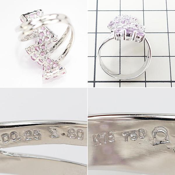 ピンクサファイア リング 2.80ct D0.25ct K18 ホワイトゴールド リボン ダイヤモンド 中古 SH68482 : 宝正 ヤフー店 - 通販 - Yahoo!ショッピング