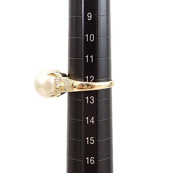 ベリテ 白蝶真珠(南洋真珠) リング ダイヤモンド K18イエローゴールド VERITE 送料無料 中古 宝正 900042 : 宝正 ヤフー ...