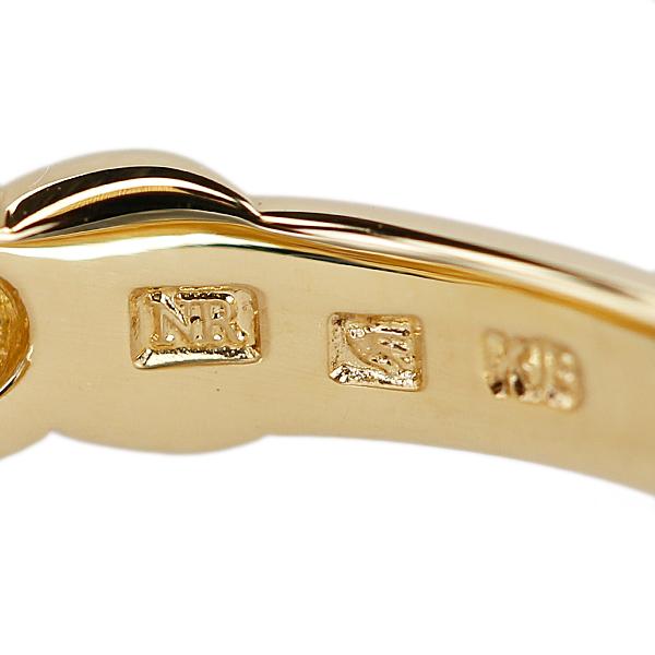ニナリッチ セイコー ダイヤモンド リング K18イエローゴールド NINA RICCI クロス 十字 送料無料 中古 宝正 900209 ...