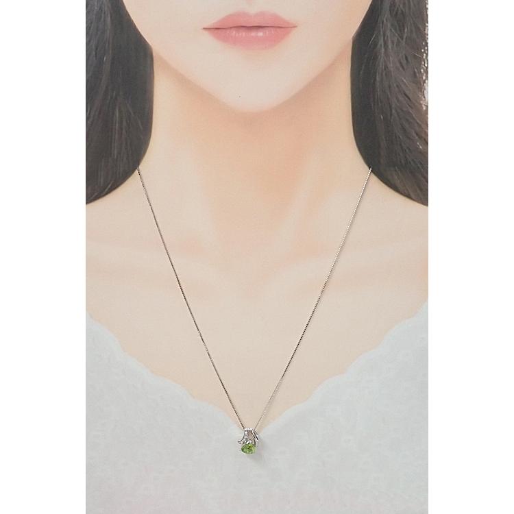 タサキ 田崎真珠 ペリドット ネックレス ダイヤモンド K18ホワイトゴールド TASAKI 送料無料 中古 宝正 901234 : 宝正 ...