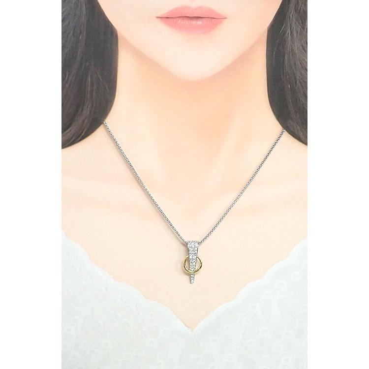 芝田悦美 ダイヤモンド ネックレス K18イエローゴールド K18ホワイトゴールド Pt900 作家 デザイナー 送料無料 中古 宝正 ...