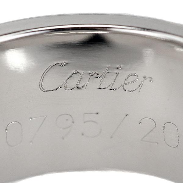 Cartier カルティエ ダイヤモンド C2 ハッピーバースデー リング K18WG CARTIER #50 2000年 クリスマス オープンリング 送料無料 中古 宝正 901968 ...