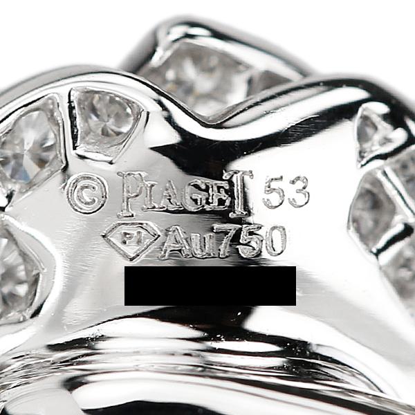 PIAGET（ピアジェ） ダイヤモンド ローズ K18WG PIAGET バラ 薔薇 フラワー 植物 ボタニカル オープンリング 宝正 ...