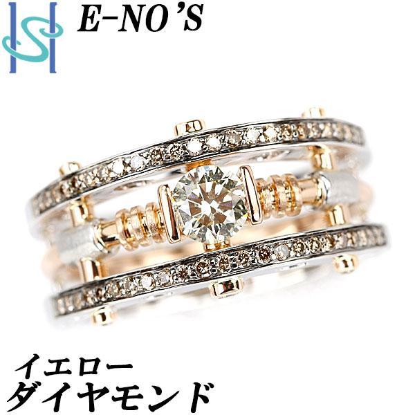 イーノス イエローダイヤモンド K18WG K18PG メンズ ユニセックス 梨地 ネジ E-NO'S 美品 SH96519 : 宝正 ヤフー店 - 通販 - Yahoo!ショッピング