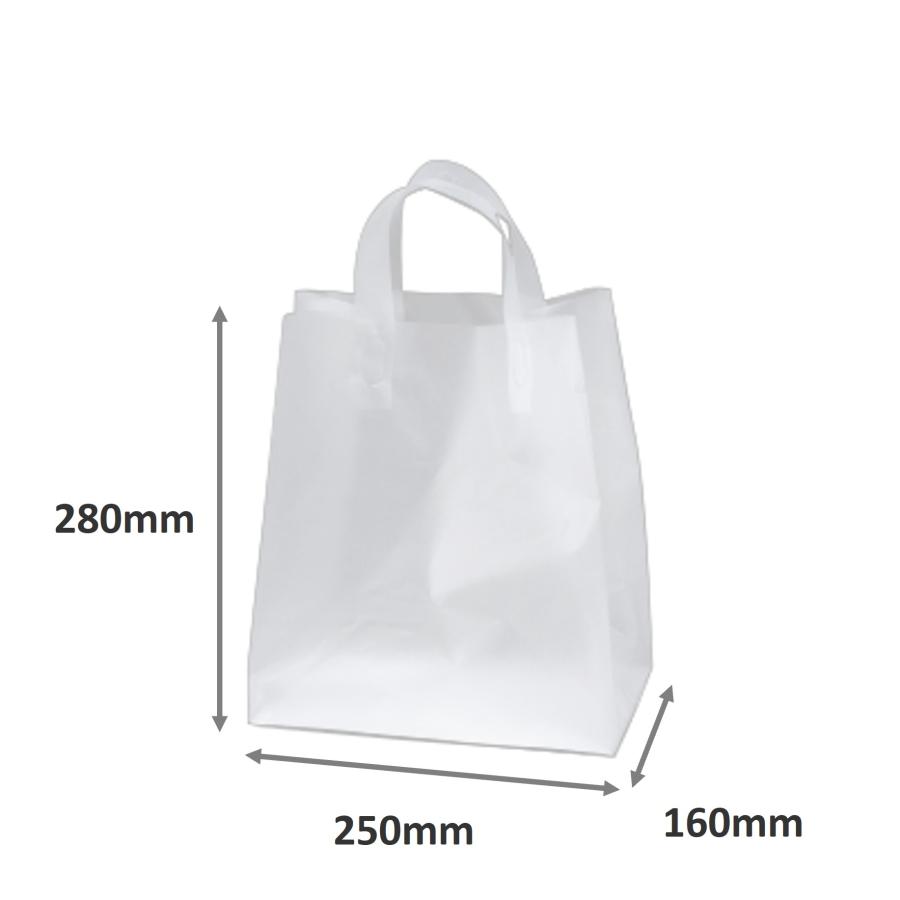 ポリ手提げ袋 ルミエル M 200枚梱包 HDPEナチュラル サイズ：幅250×マチ160×丈280mm 底ボール入り : 包装資材のHARU Yahoo!店 - 通販 - Yahoo!ショッピング