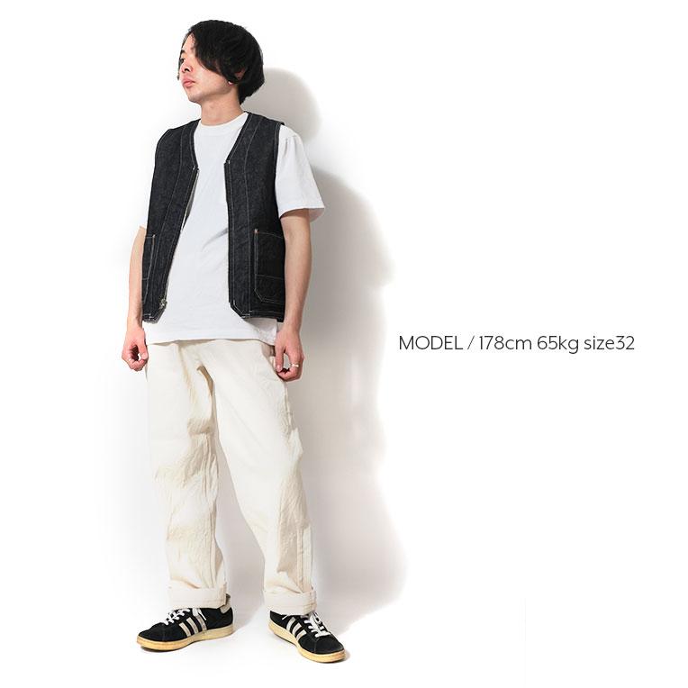 HOUSTON / ヒューストン 10128 SELVEDGE DENIM WORK TROUSERS セルビッヂデニムワークトラウザーズ -全3色- : HOUSTON OFFICIAL ...