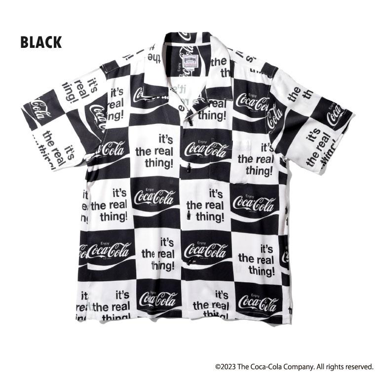 HOUSTON / ヒューストン 41030 COCA-COLA ALOHA SHIRTS(it's the real thing) コカ ...