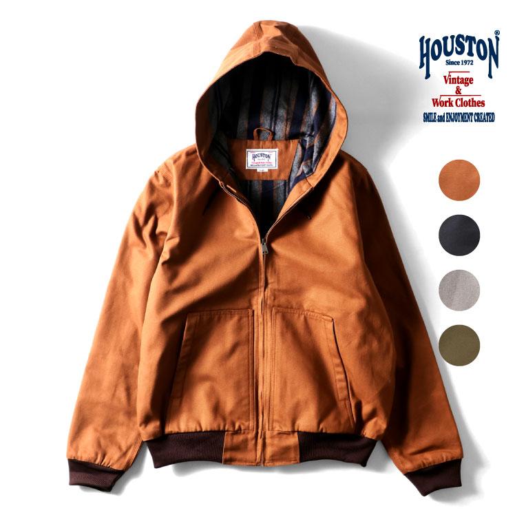 HOUSTON（ヒューストン） 51561 DUCK ZIP WORK HOODIE / ダックジップワークフーディ -全4色 ...