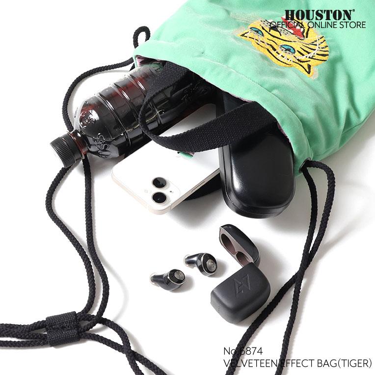 HOUSTON / ヒューストン 6874 VELVETEEN EFFECT BAG (TIGER) / 刺繍別珍エフェクトバッグ(虎) -全3色- : 6874 : HOUSTON ...