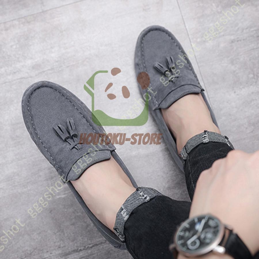 メンズ スエード調 ドライビングシューズ 男性 タッセル スリッポン ローファー デッキ モカシン 素足 靴 大きいサイズ 軽量 ビジネスシューズ 紳士靴 : xz-n1-11109-236 ...