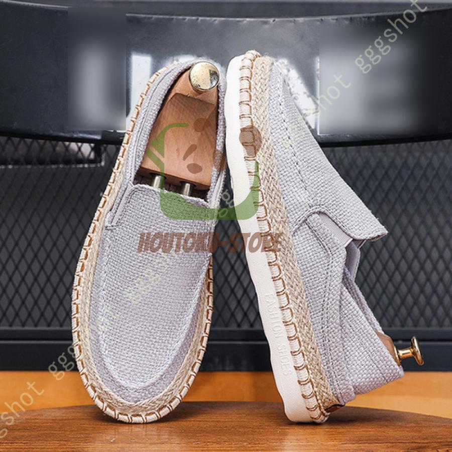 スリッポン レディース メンズ シューズ 靴 ローファー ウオーキングシューズ エスパドリーユ オシャレ キャンバス フラット 男女兼用 歩きやすい : xz-n1-11109-323 ...