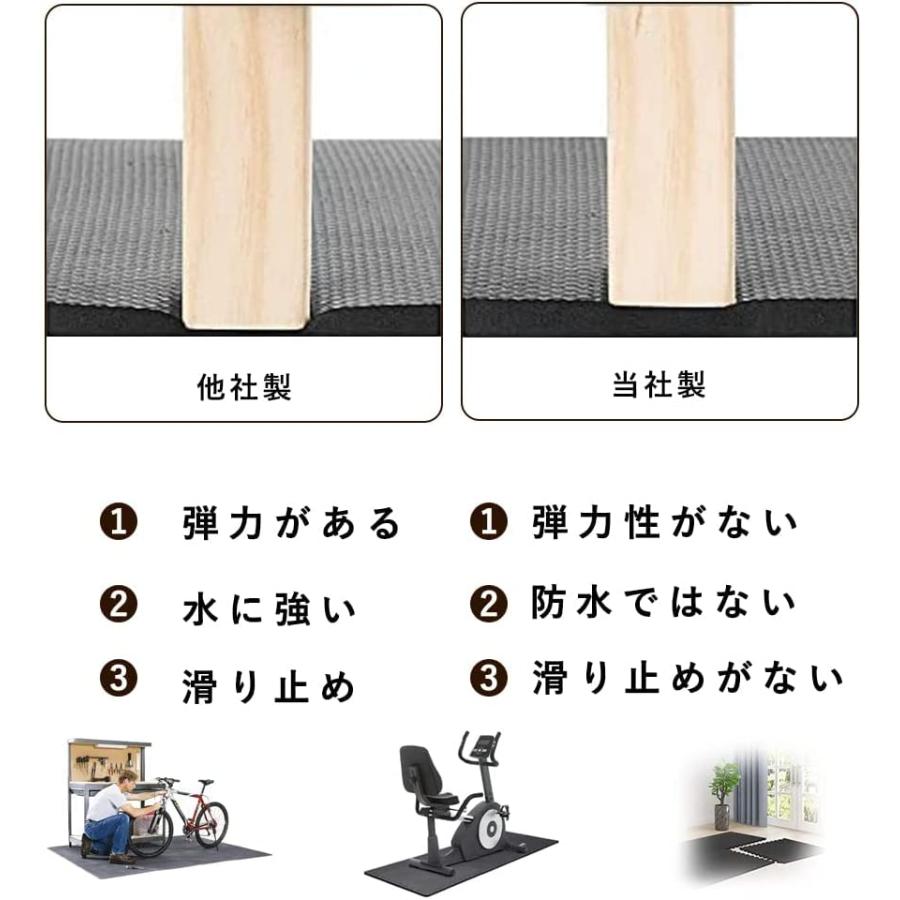 パズルマット ジョイントマット ポルト 傷防止 ペット 防音 EVA 極厚 厚さ約1.2cm 角用付き2本 ブラック (十字黒/波黒18枚 30*30*1.2cm) : houwashop ...