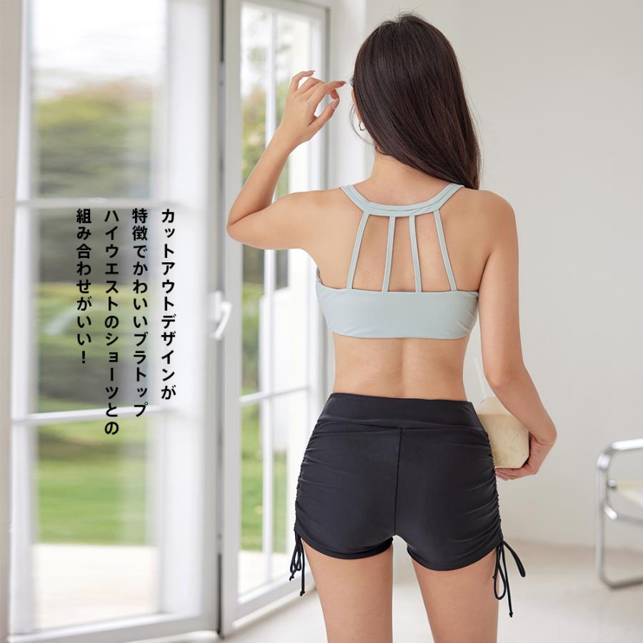 水着 レディース 体型カバー ビキニ ラッシュガード 3点セット ハイウエスト セパレート ボックスショーツ 無地 ブラック ブラウン 20代 30代 40代 :217t5:HOYUKI ...