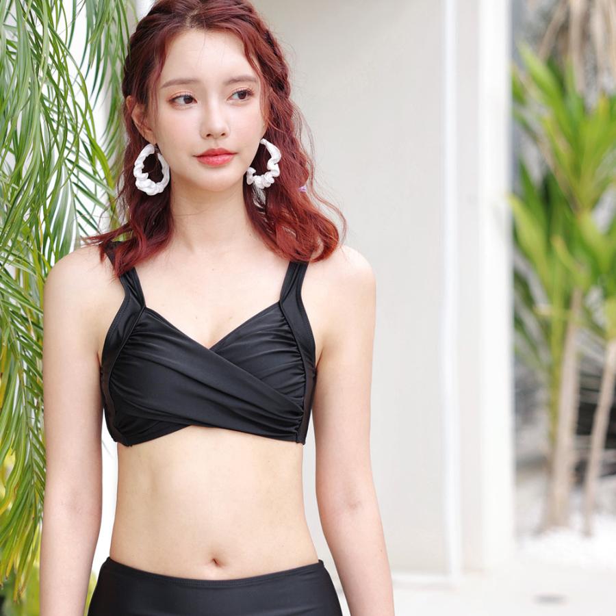 水着 レディース ビキニ セパレート 可愛い 韓国 ハイウエスト 体型カバー カシュクールビキニ クロスデザイン S/M/L :h88203:HOYUKI - 通販 - Yahoo!ショッピング