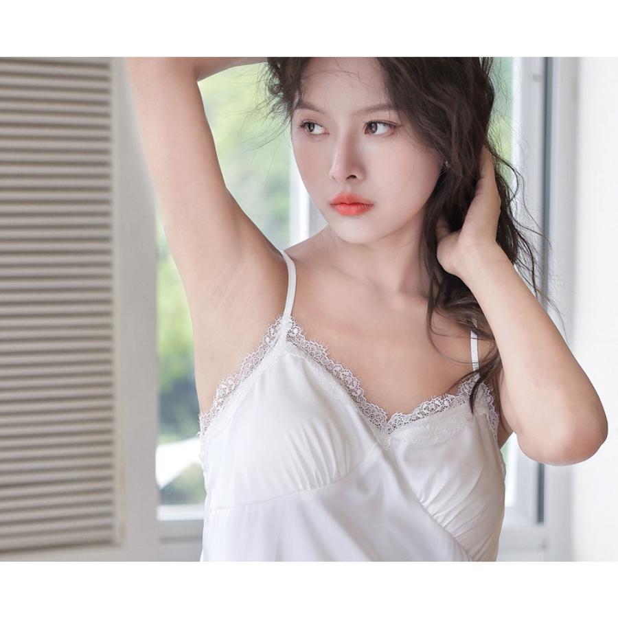 【ルームウェア限定!半額50％OFF】ルームウェア レディース キャミソール ガウン パジャマ 上下セット ロング丈 フリーサイズ 夏 春 パープル ホワイト : HOYUKI - 通販 ...