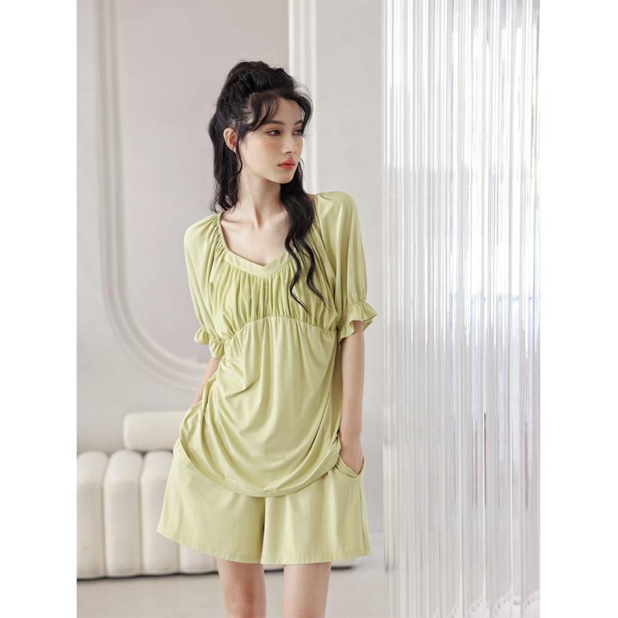 【ルームウェア限定!半額50％OFF】ルームウェア レディース 上下セット 半袖 ショートパンツ パジャマ 部屋着 セットアップ 春 夏 かわいい 可愛い おしゃれ : HOYUKI - 通販 ...