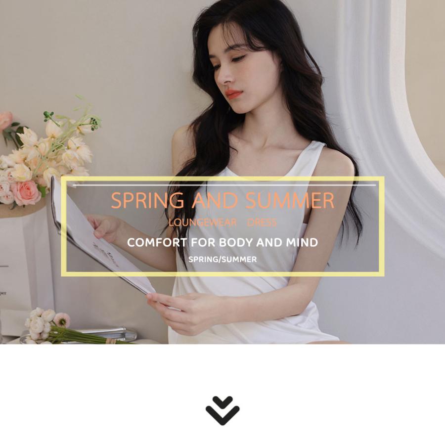 【ルームウェア限定!半額50％OFF】ルームウェア レディース 部屋着 ワンピース ノースリーブ パジャマ 夏 春 無地 安い 薄手 涼しい おしゃれ オーバーサイズ風 : HOYUKI ...