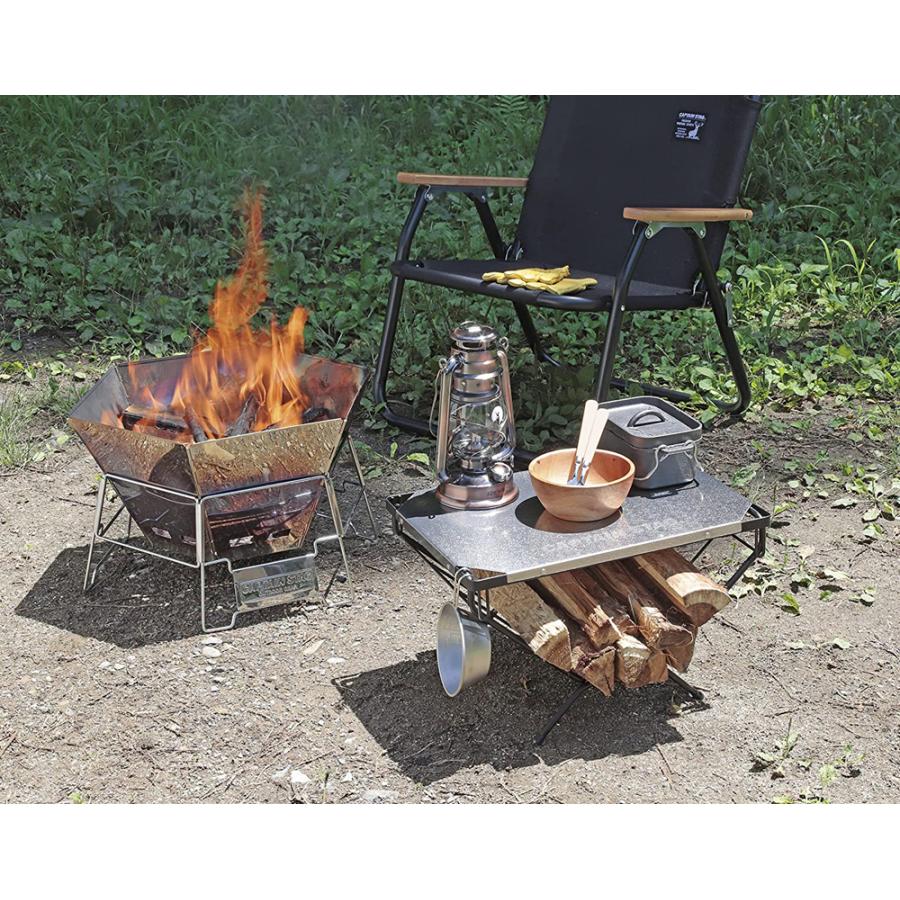 CAPTAIN STAG ステンレス 薪ラックテーブル UC-0568 : HRCO Yahoo!店 - 通販 - Yahoo!ショッピング