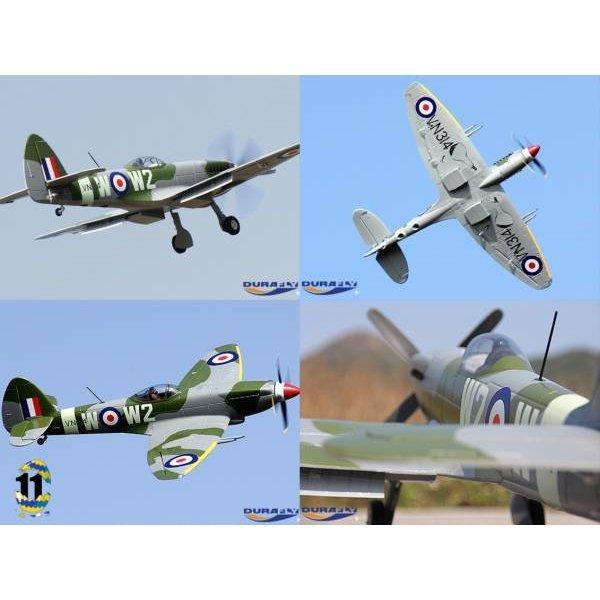 Durafly Supermarine Spitfire Mk 24 with Retracts/Flaps/Nav Lights (PNF ...