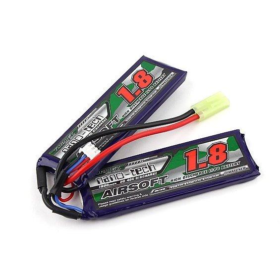 N電動ガン Turnigy nano-tech 7.4V 1800mah 20C40C 電動ガン エアガン リポ リチウムポリマー バッテリー ...